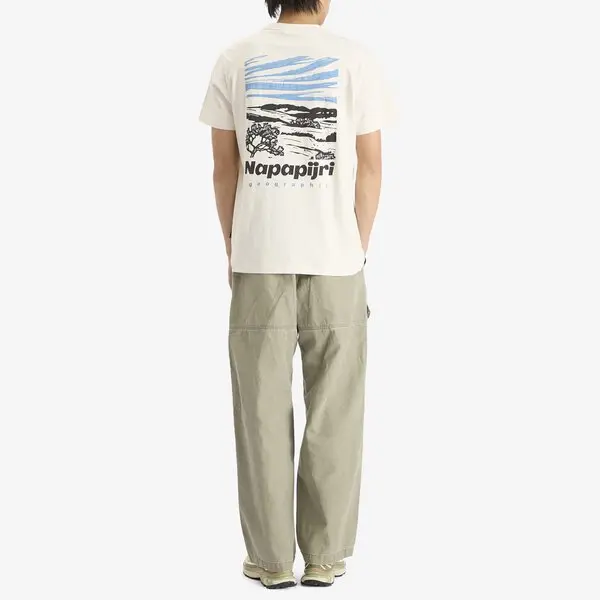 NAPAPIJRI Geographic Back Print T-shirt