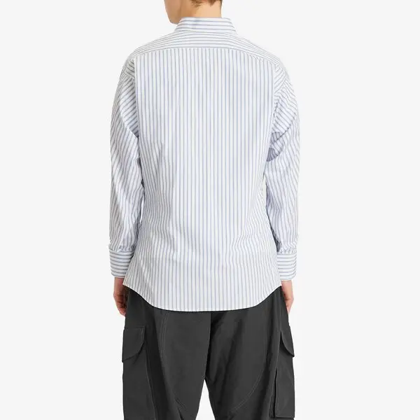 MAISON MARGIELA Long Sleeve Striped Shirt - White/grey