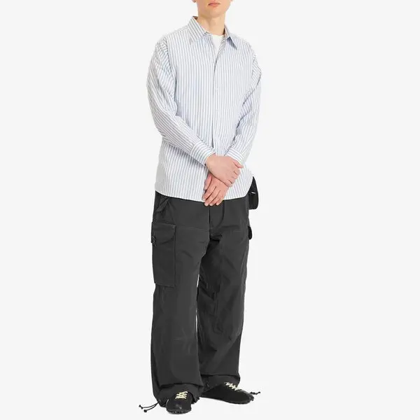 MAISON MARGIELA Long Sleeve Striped Shirt - White/grey