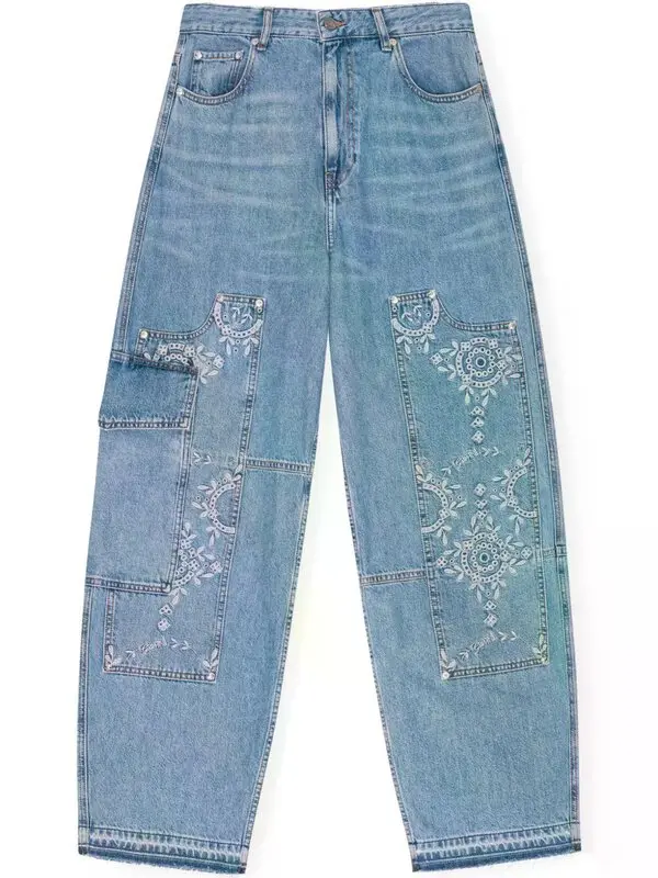 GANNI Broderie-anglaise Jeans