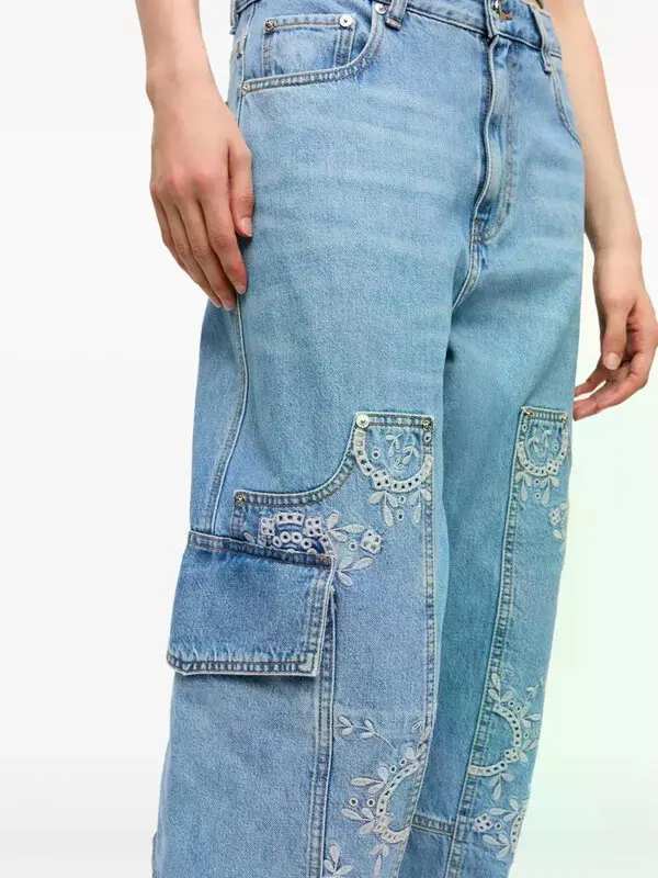 GANNI Broderie-anglaise Jeans