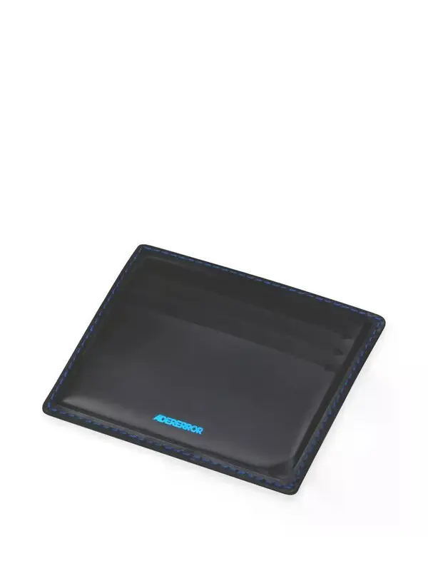ADER ERROR Leather Card Holder - Black