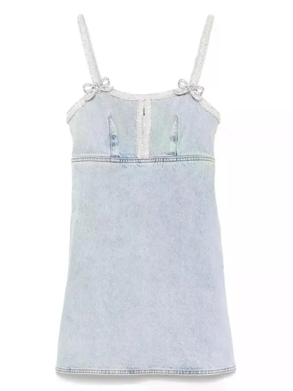 SELF-PORTRAIT Denim Mini Dress