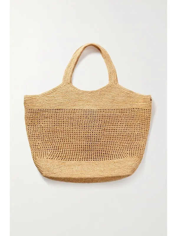 Saint Laurent Icare Maxi Raffia Tote - Neutrals