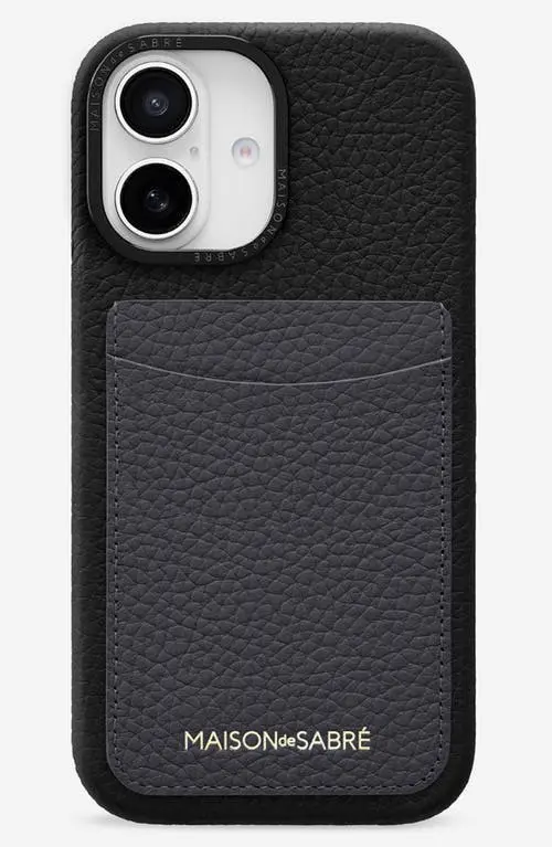 MAISON DE SABRE Card Phone Case - Graphite Caviar