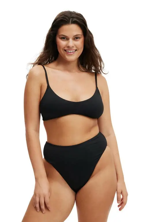 Cotton:on Super Scoop Bikini Top - Black