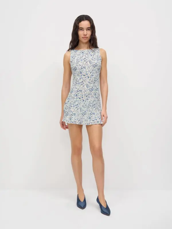 REFORMATION Dale Mini Dress - Blue