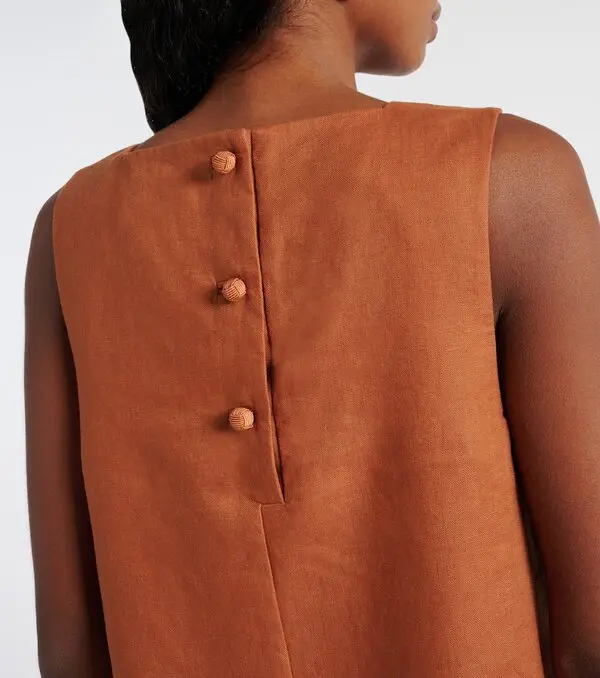 Posse Rio Linen Shift Dress - Brown - 20% Off | Editorialist