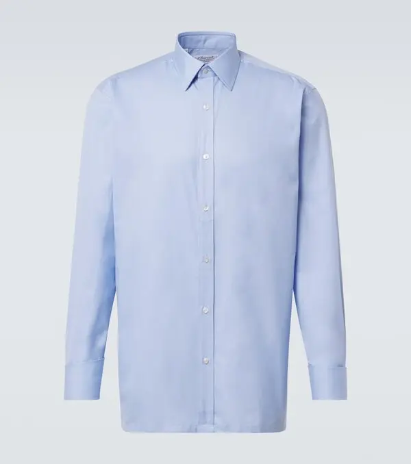 Charvet Cotton Poplin Shirt - Blue