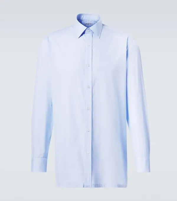 Charvet Cotton Poplin Shirt - Blue