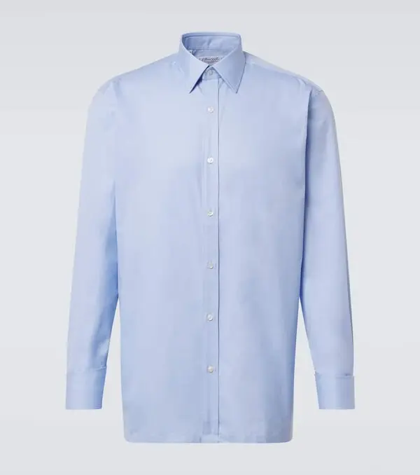 Charvet Cotton Poplin Shirt - Blue