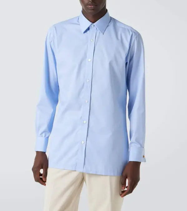 Charvet Cotton Poplin Shirt - Blue