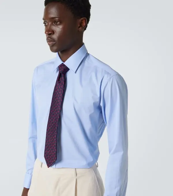 Charvet Cotton Poplin Shirt - Blue