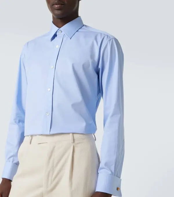 Charvet Cotton Poplin Shirt - Blue