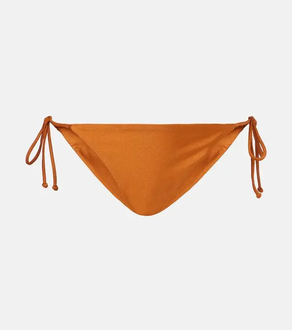 Jade Swim Ties Bikini Bottom - Orange