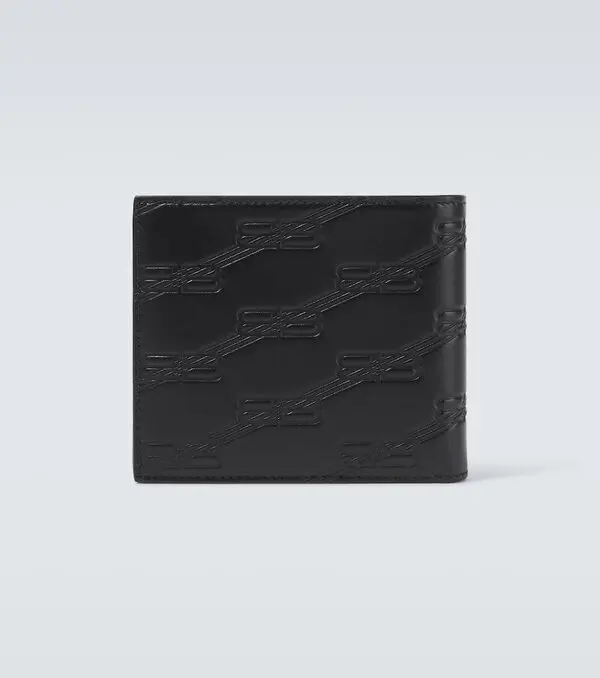 Balenciaga Bb Debossed Bifold Wallet