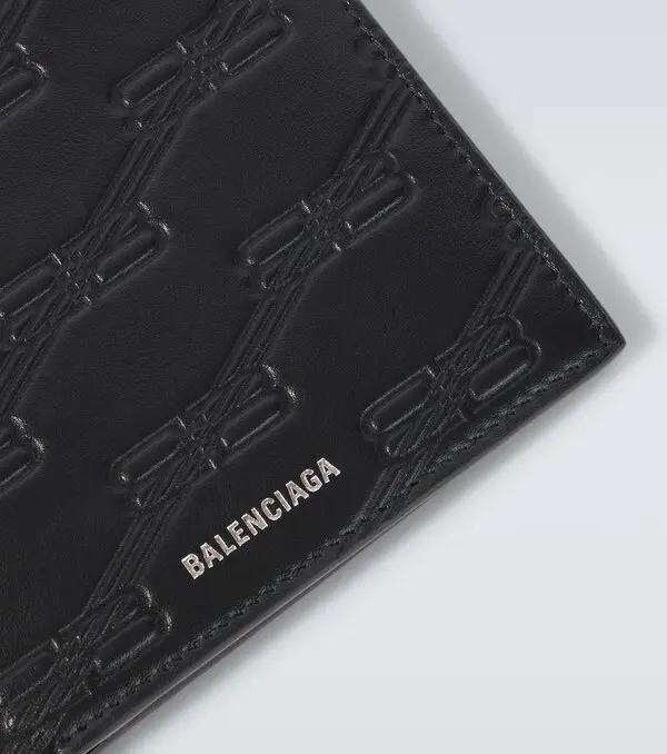 Balenciaga Bb Debossed Bifold Wallet