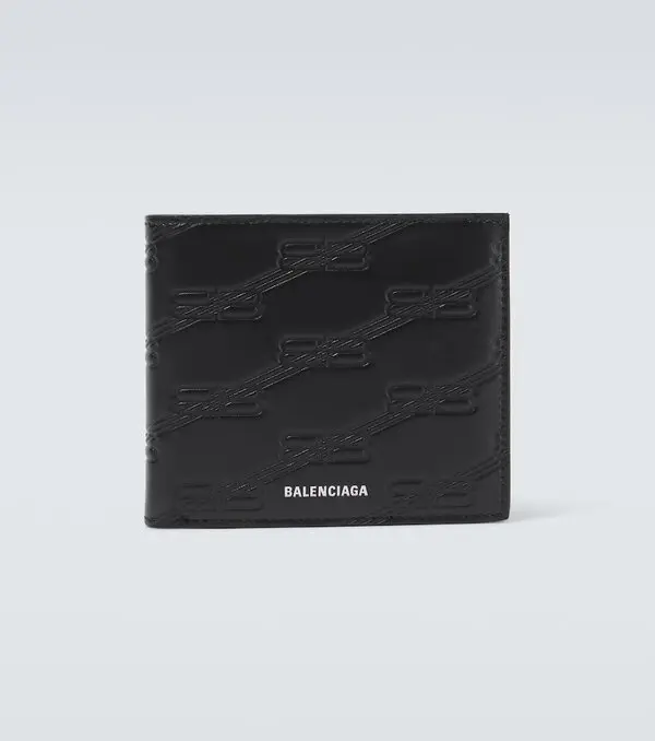 Balenciaga Bb Debossed Bifold Wallet