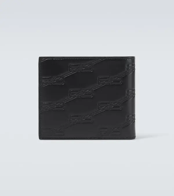 Balenciaga Bb Debossed Bifold Wallet