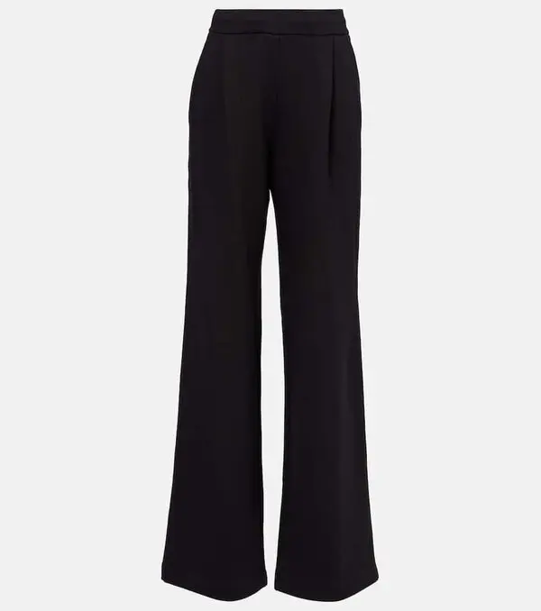 Dries Van Noten Melange Cotton Jersey Sweatpants - Black