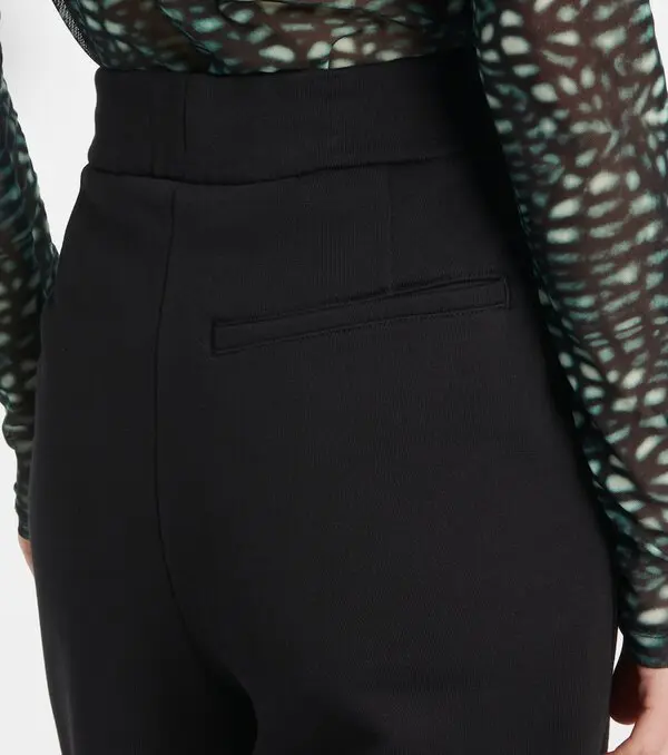 Dries Van Noten Melange Cotton Jersey Sweatpants - Black