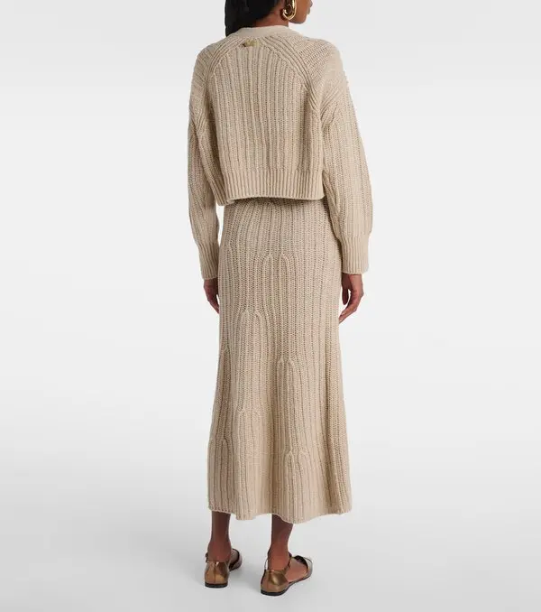 Max Mara Stelvio Linen And Cotton Cardigan