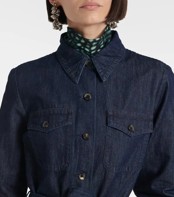 Dries Van Noten Denim Shirt Dress