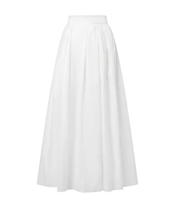 ADRIANA DEGREAS Cotton Maxi Skirt - White