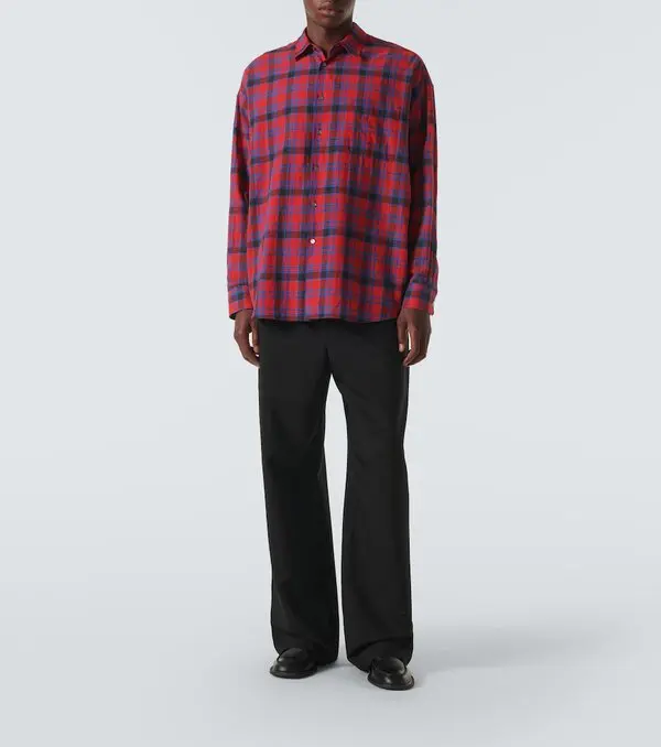THE ROW Donatello Mid-rise Wool Wide-leg Pants