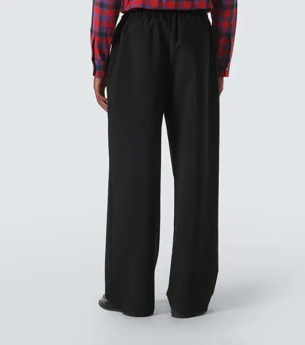 THE ROW Donatello Mid-rise Wool Wide-leg Pants