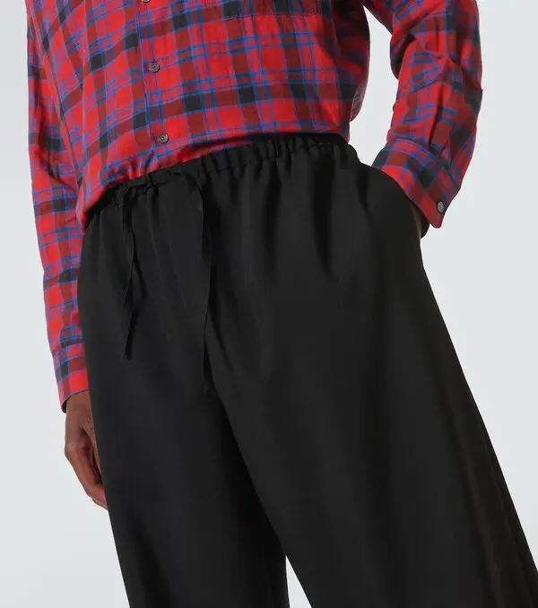 THE ROW Donatello Mid-rise Wool Wide-leg Pants
