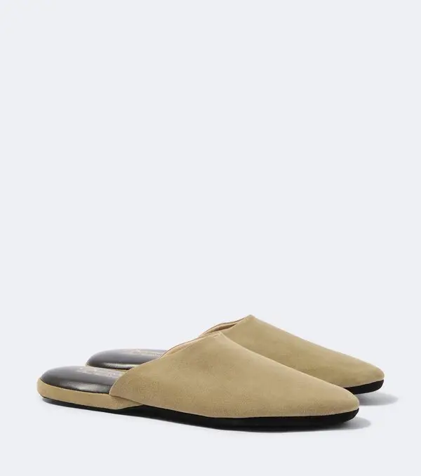 Charvet Suede Slippers - Beige
