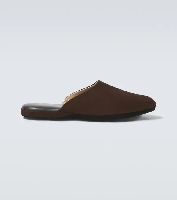 Charvet Suede Slippers - Brown