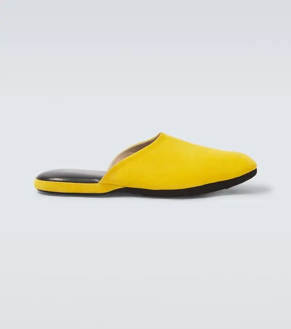 Charvet Suede Slippers - Yellow