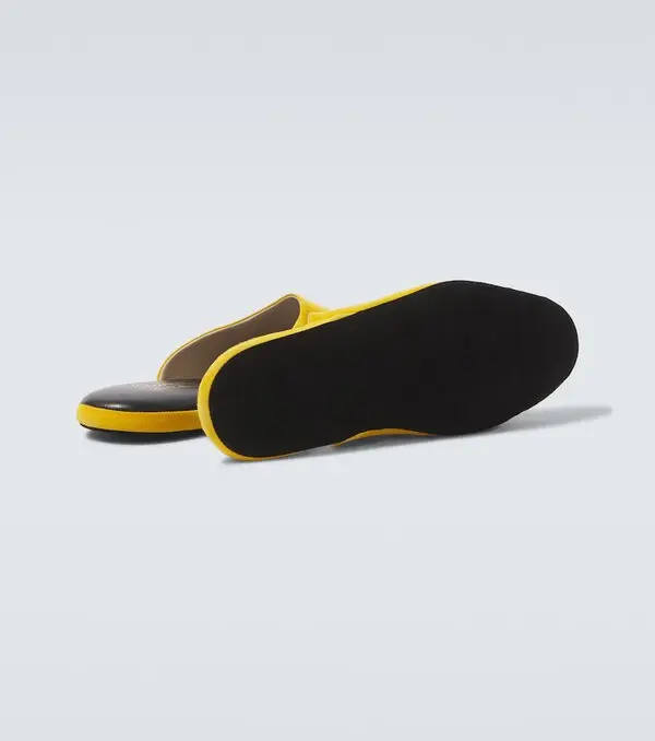 Charvet Suede Slippers - Yellow