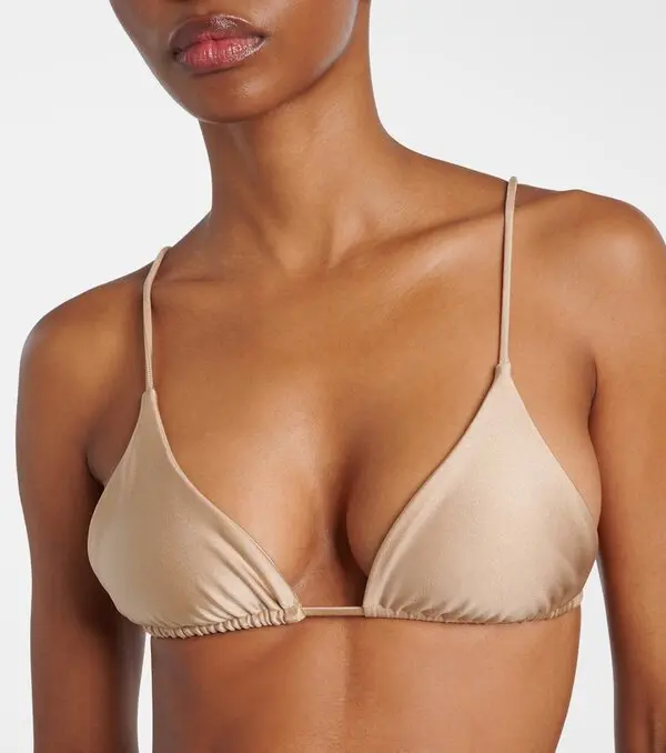Jade Swim Via Bikini Top - Beige