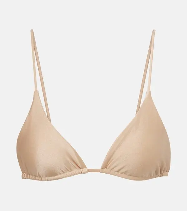 Jade Swim Via Bikini Top - Beige