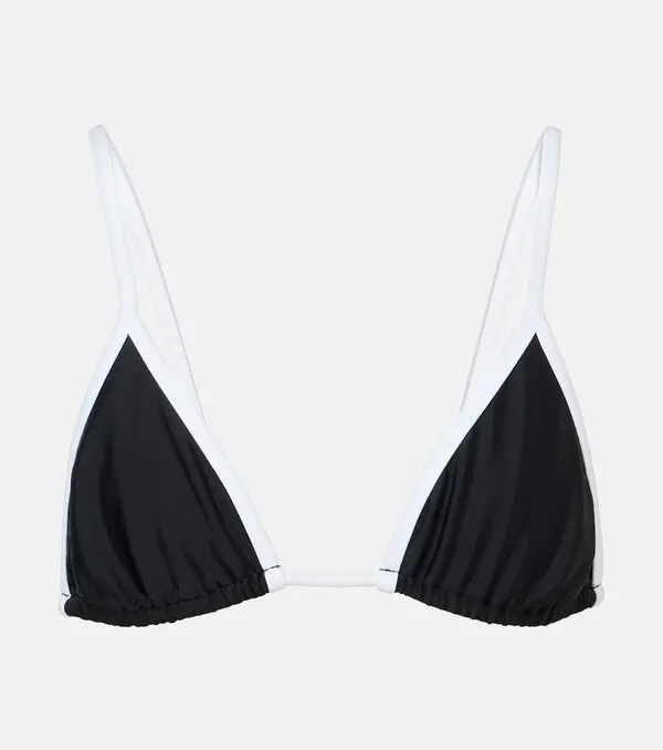 Jade Swim Via Bikini Top - Black