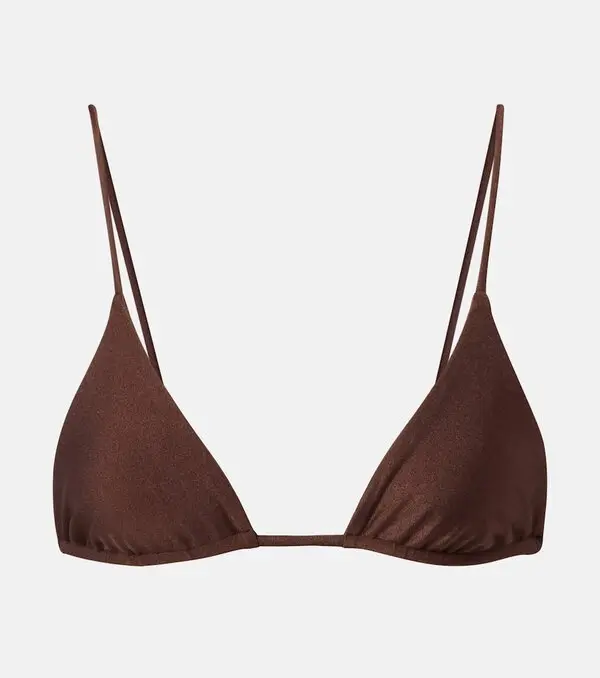 Jade Swim Via Bikini Top - Brown