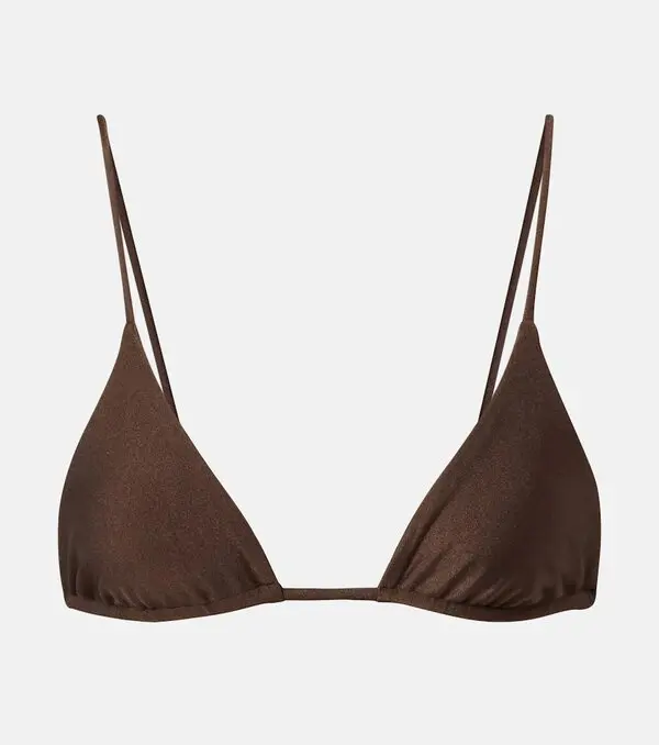 Jade Swim Via Bikini Top - Brown