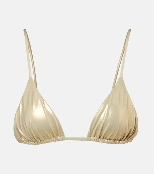 Jade Swim Via Bikini Top - Gold
