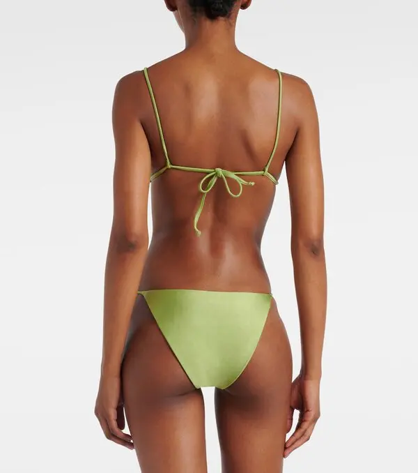 Jade Swim Via Bikini Top - Green