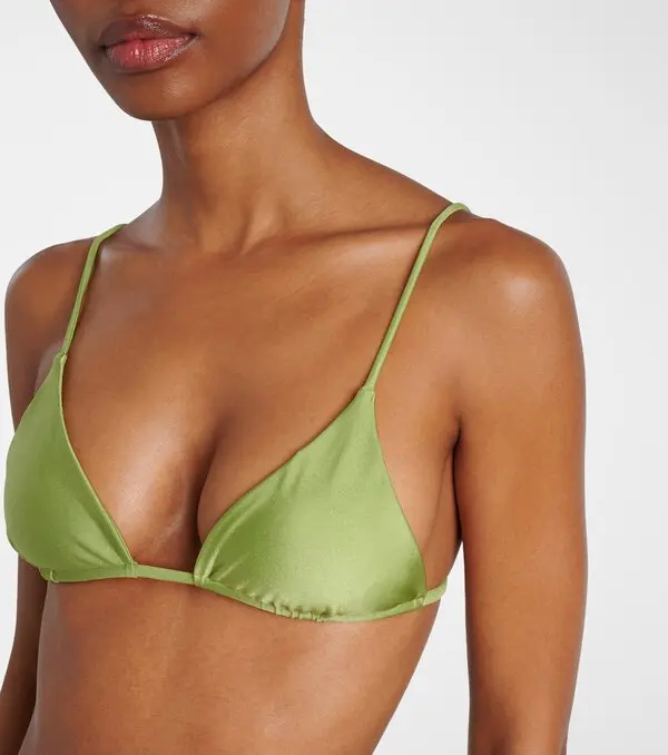 Jade Swim Via Bikini Top - Green