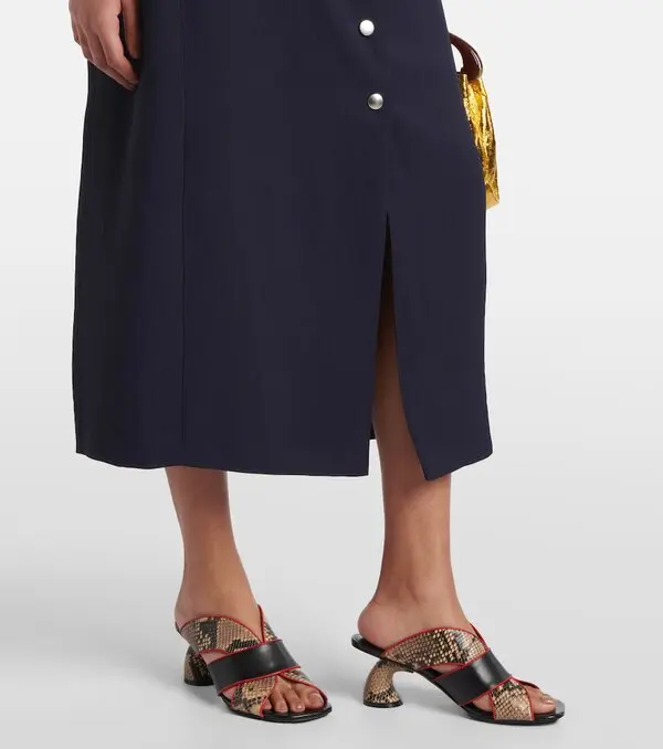 Dries Van Noten Gabardine Midi Dress