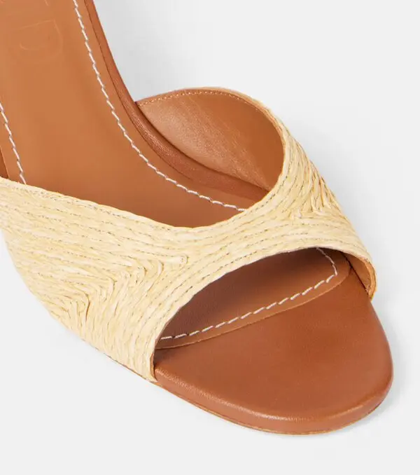 Staud Brigitte 55 Leather-lined Mules