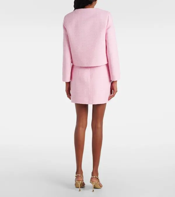 PATOU Cotton Tweed Jacket - Pink