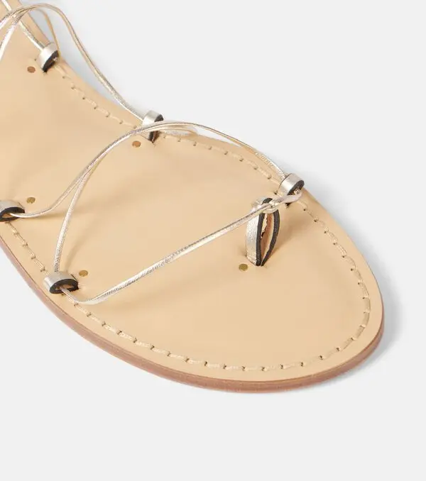 AMANU Serengetti Metallic Leather Sandals
