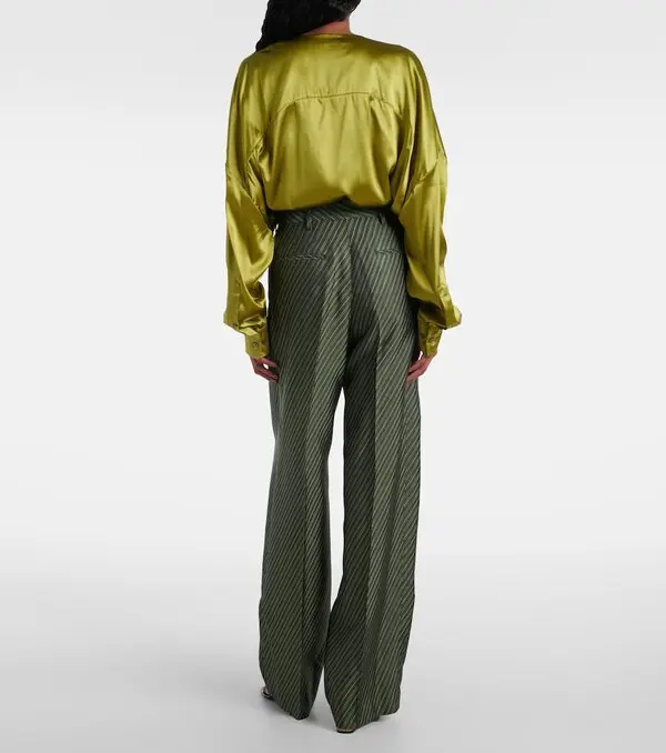 Dries Van Noten Striped Wide-leg Pants