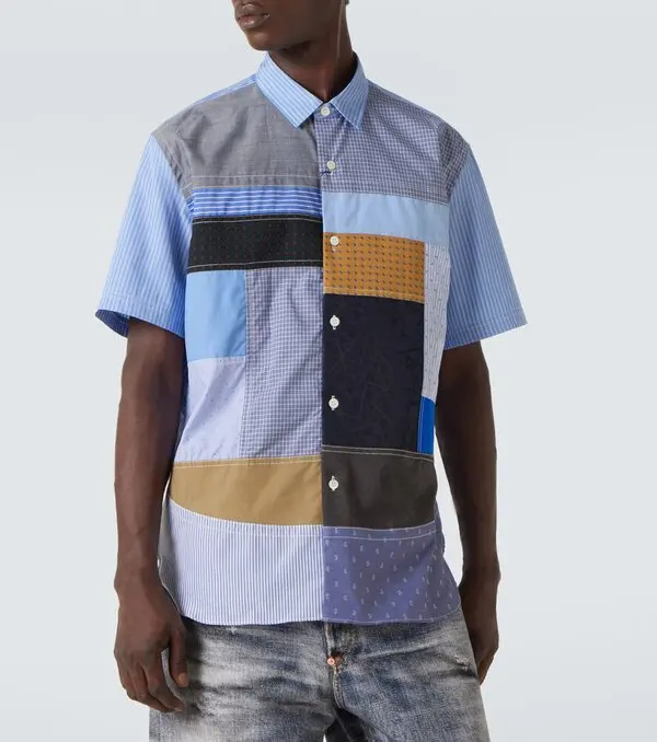 Junya Watanabe Patchwork Cotton Shirt - Multicoloured