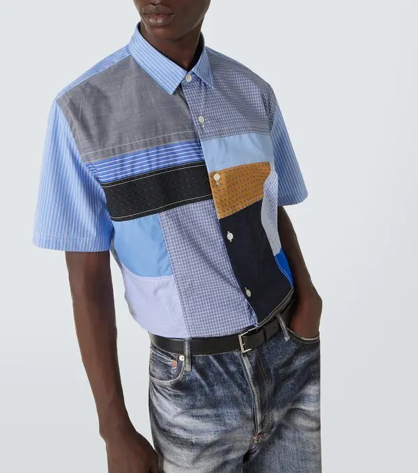 Junya Watanabe Patchwork Cotton Shirt - Multicoloured
